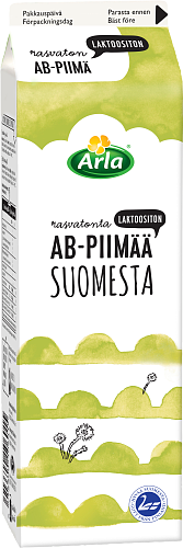 Arla® Laktoositonta rasvatonta AB-piimää Suomesta 1 l