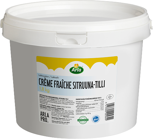 Arla Pro Arla Pro Crème Fraîche sitruuna-tilli laktoositon 1,8kg 1800 g
